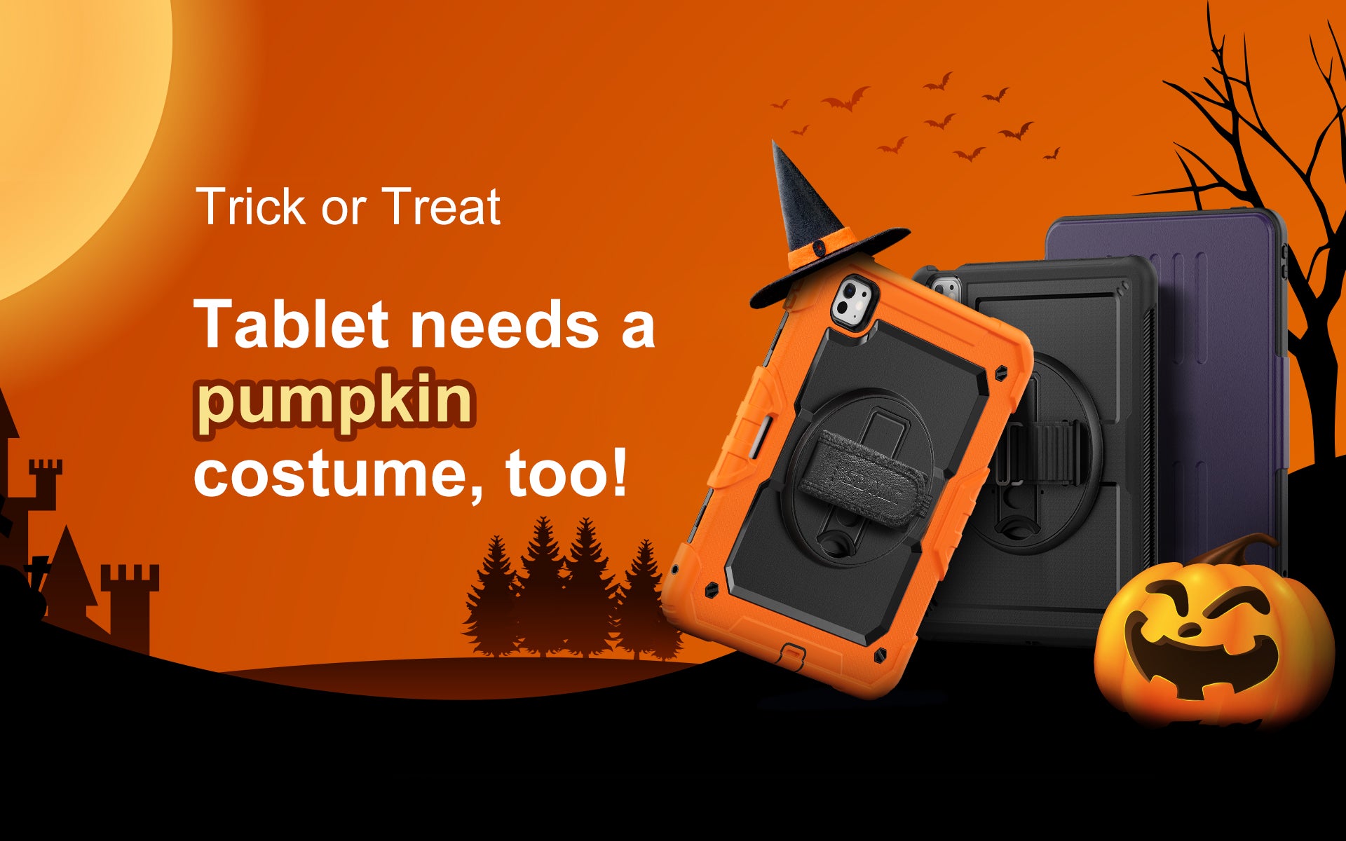 Gift Guide: Halloween Pumpkin-Colored Tablet Case